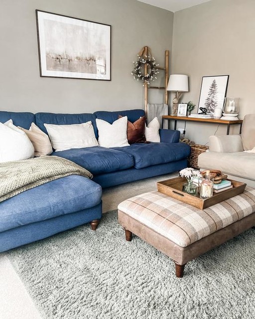 Joules blue sofa store