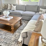 Jolene Silver Grey 158" 6 Piece L-Shaped Modular Sectional | Living Spaces