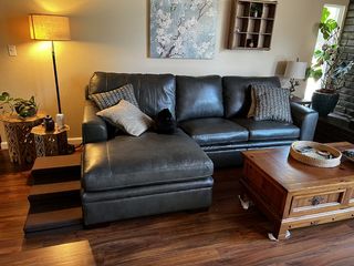 Dark grey modular sectional store