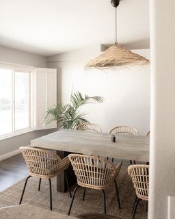 Titan Brown Grey Faux Concrete Rectangular 82 Dining Table Double Pedestal Living Spaces